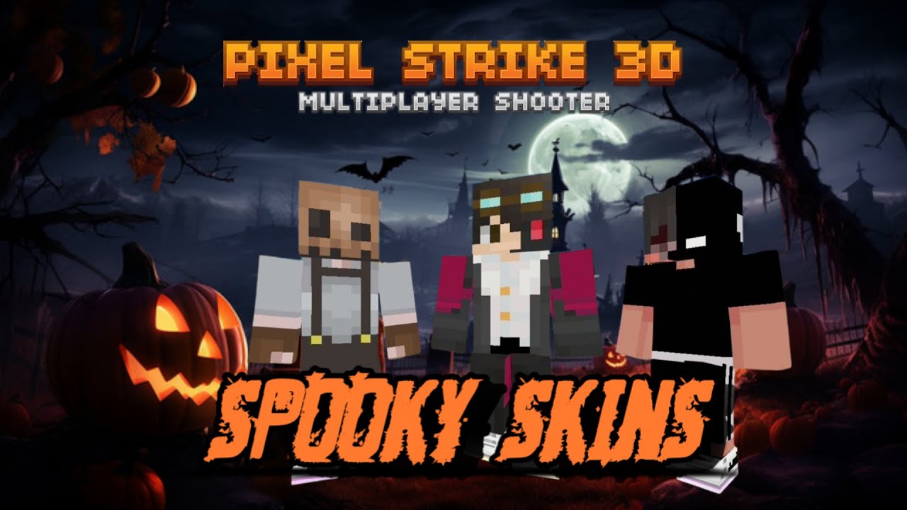 Pixel Strike 3D Horror SKINS (Spooky Season Special Skins) - YouTube