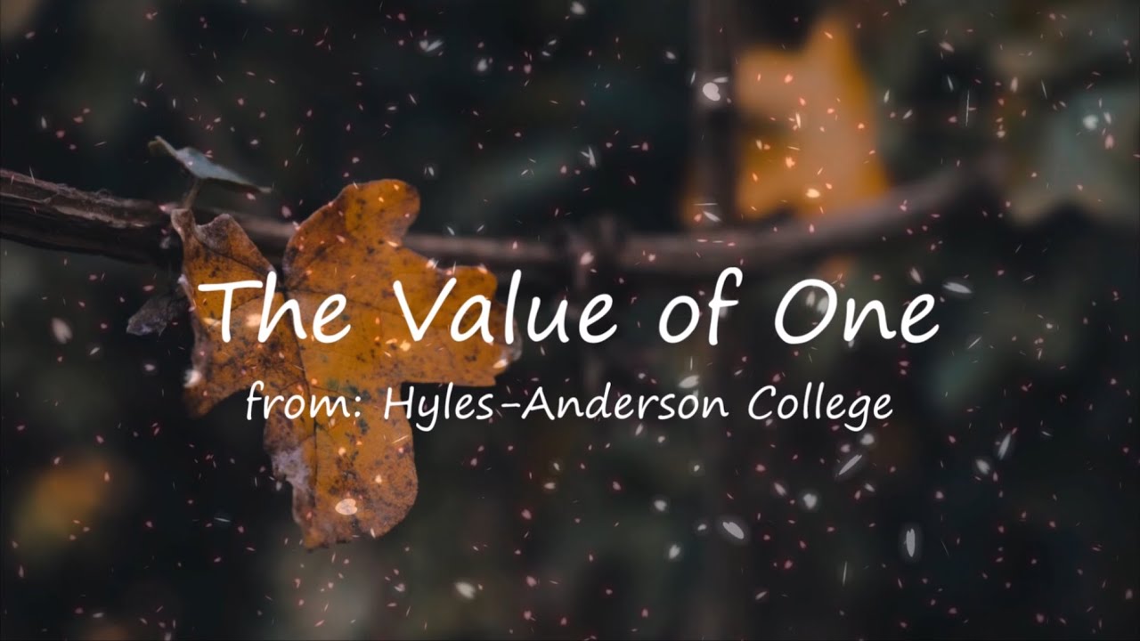 The Value of One | Hyles-Anderson College | Lyrics - YouTube