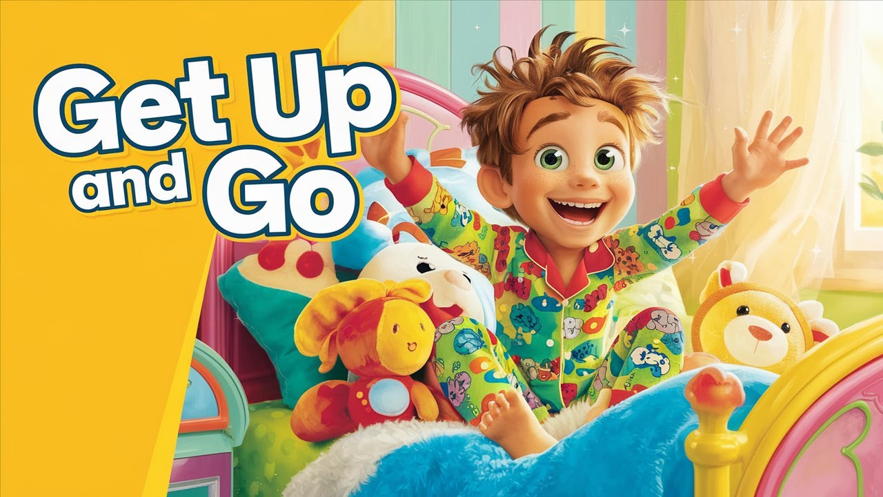 "Get Up and Go! 🚀 | Morning Routine Song for Kids | Fun Wake-Up Dance ...