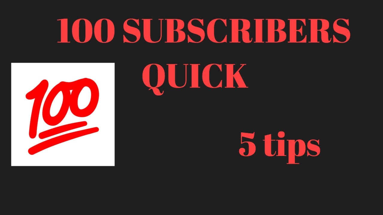 How to make 100 subscribers QUICK! - YouTube