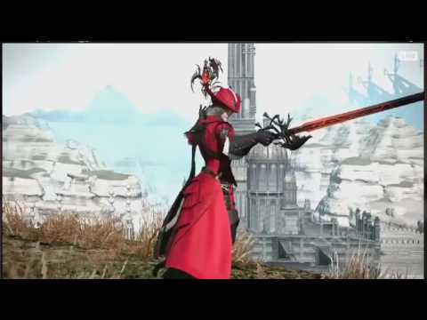 Final Fantasy XIV : Mage Rouge en action - YouTube