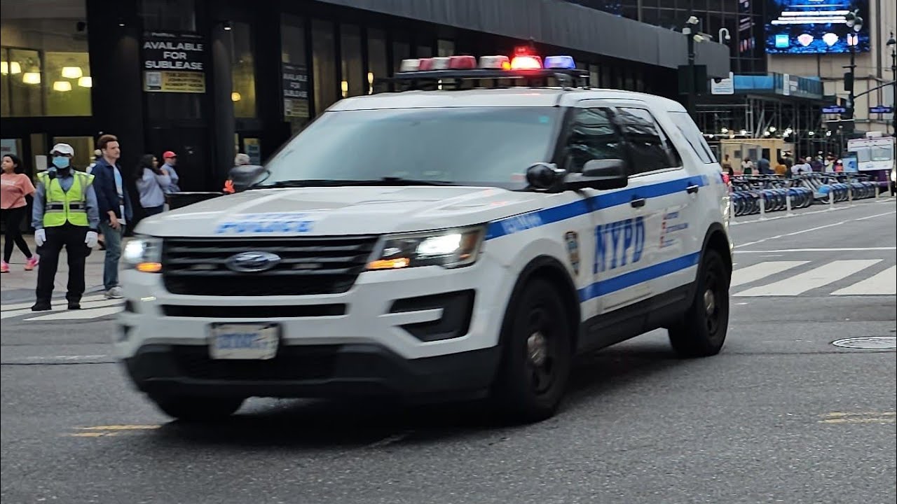 NYPD MTS Passing By On 8th Ave In Midtown, Manhattan, New York City ...