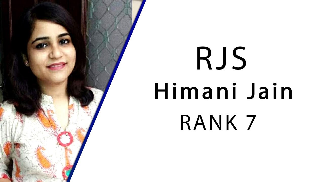 RJS 7th Rank "Toper" HIMANI JAIN Experience and Success Story (Seminar) at SWASTIK LAW ACADEMY ...