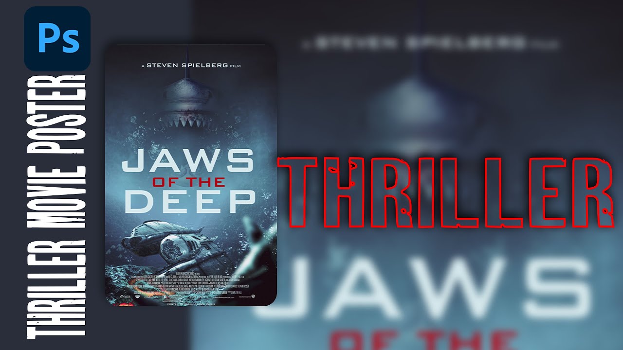 Jaws of the Deep | Thriller Movie Poster | D Art Lab | Photoshop - YouTube