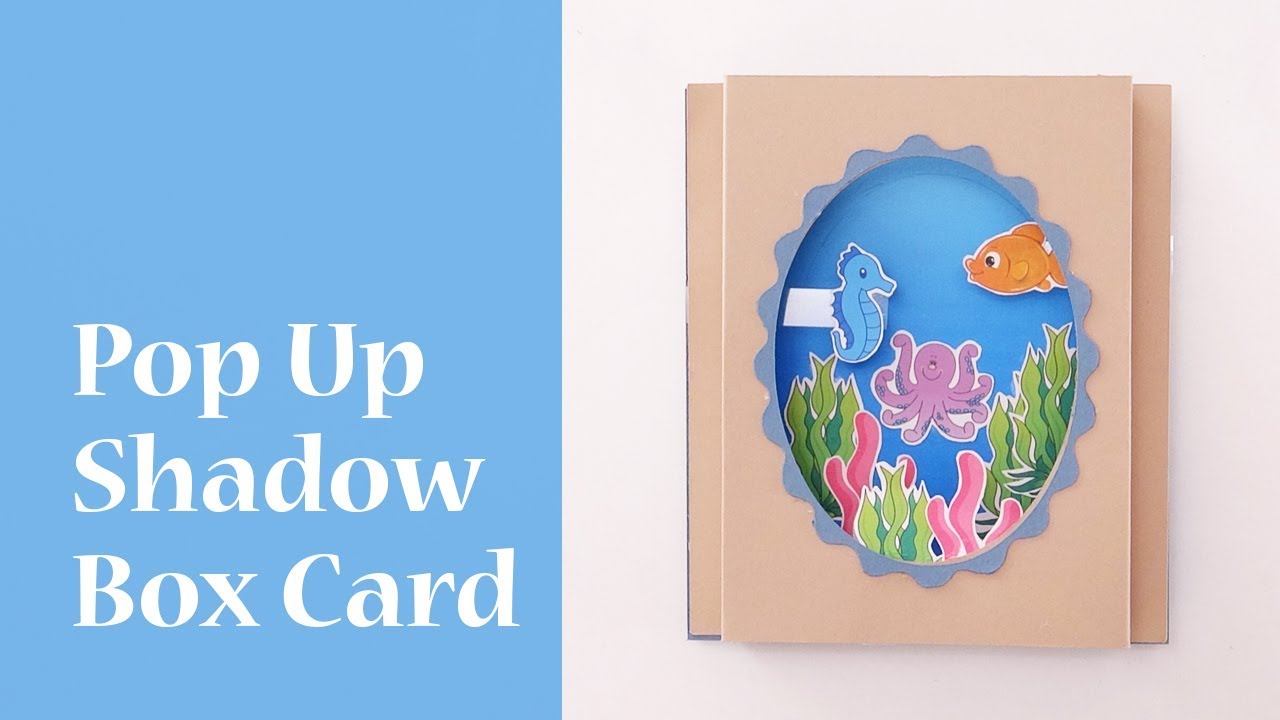 Pop Up Shadow Box Card Tutorial - YouTube