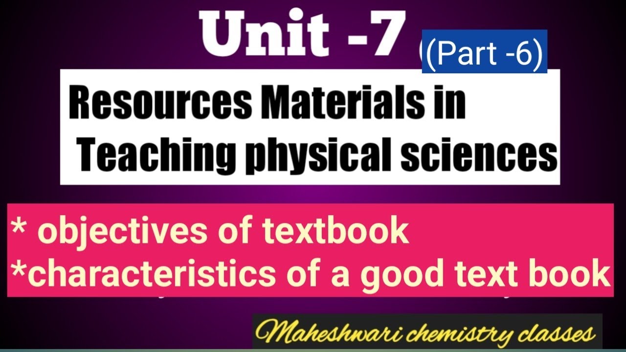 Important characteristics and qualities of textbook // Objectives of ...
