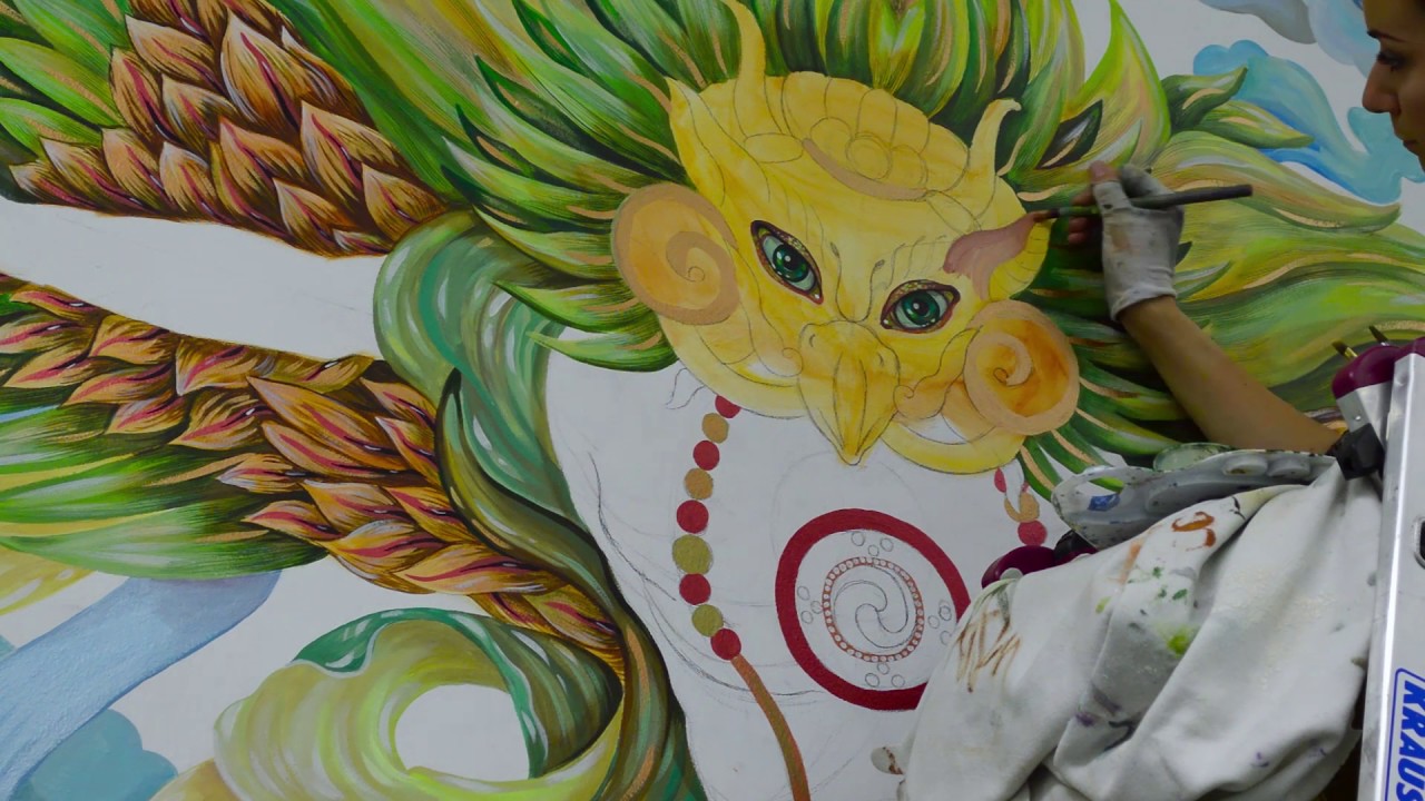 Garuda Mural Painting Making Of - YouTube