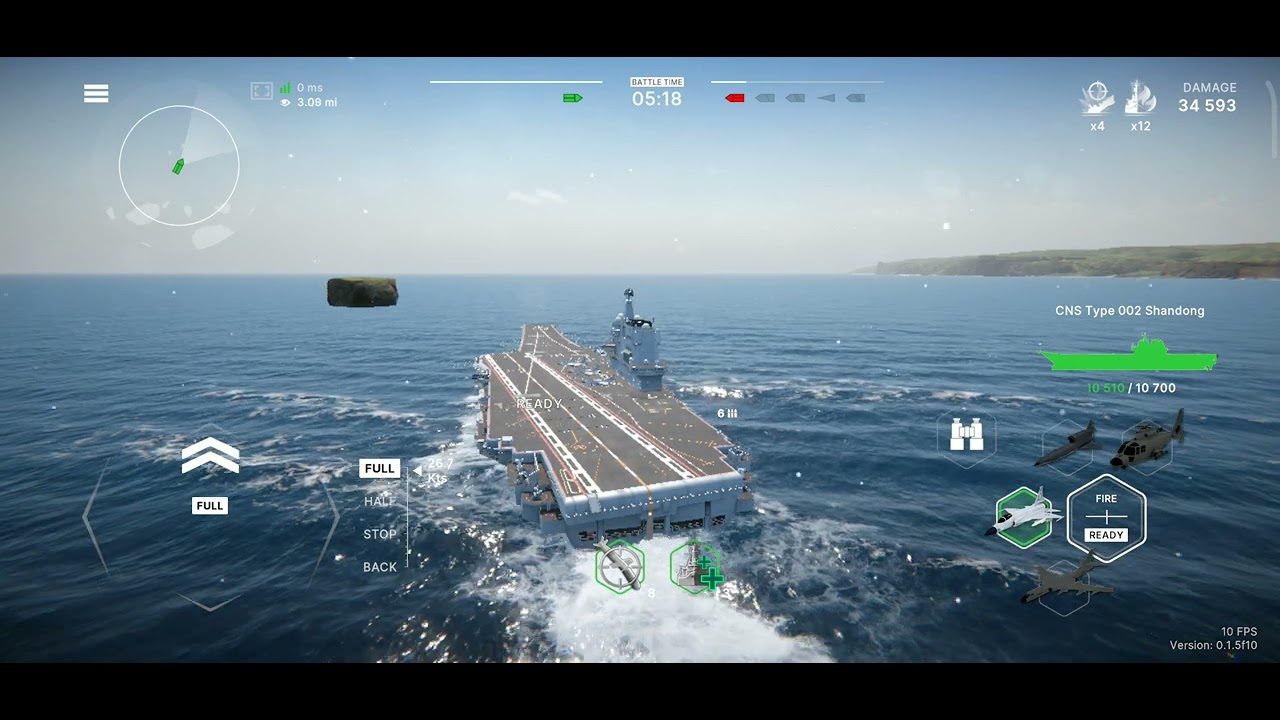 CNS type 002 Shandong || Aircraft carrier in warship mobile - YouTube