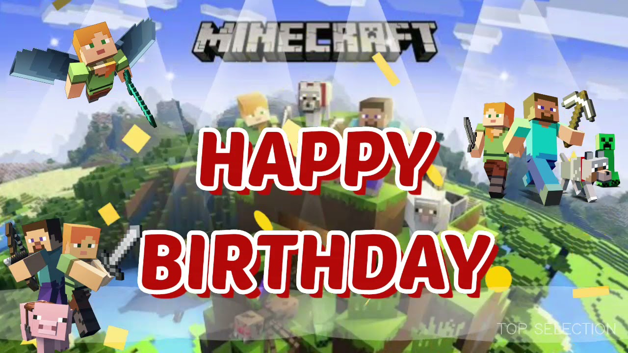 MINECRAFT THEME BIRTHDAY - YouTube