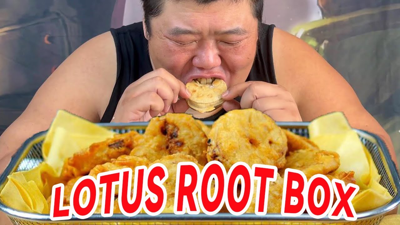 Brother Hou made "Fried Lotus Root Box",crispy on the outside and ...