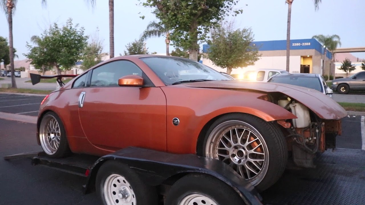 BOUGHT 350Z CRASHED AT AUCTION - YouTube