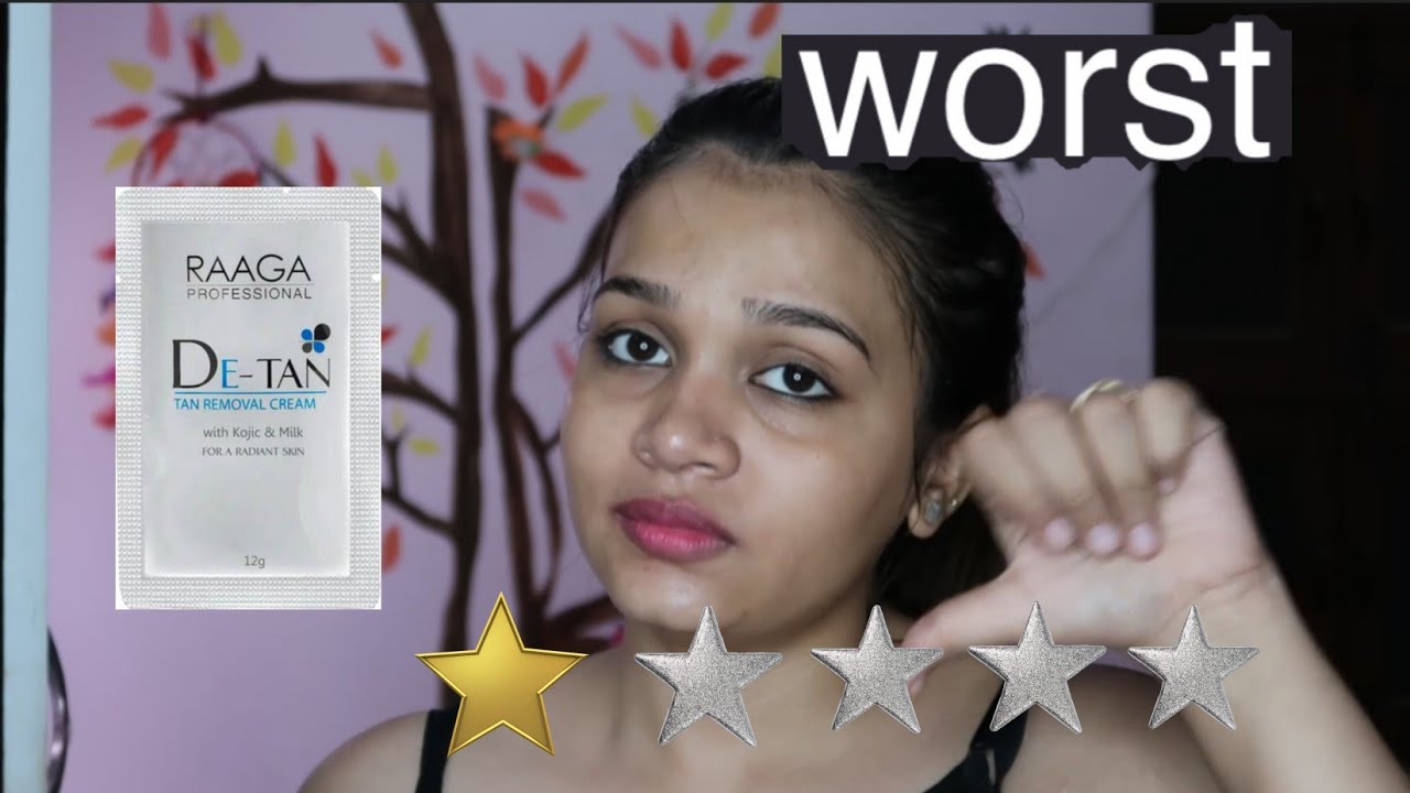 RAAGA DE-TAN CREAM REVIEW | DE-TAN AT RS *49* | GOOD OR NOT? - YouTube
