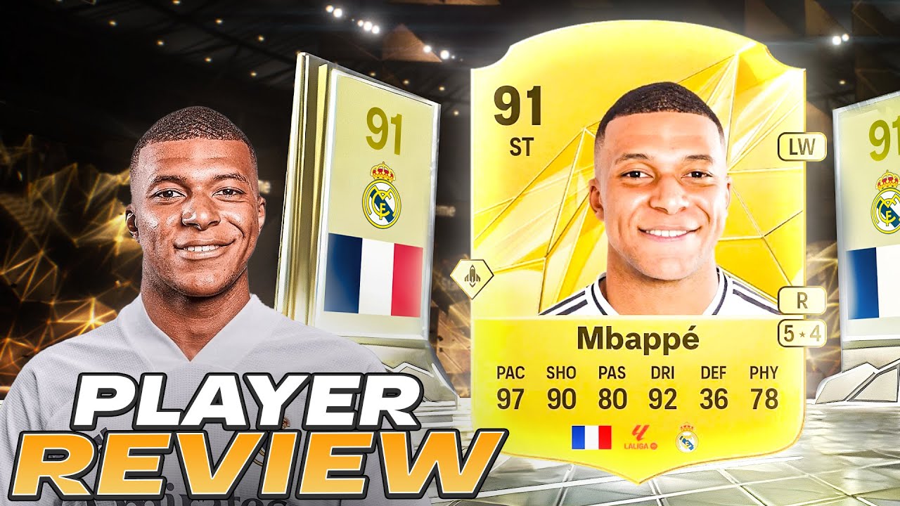 🥶91 MBAPPE PLAYER REVIEW - EA FC 25 ULTIMATE TEAM - YouTube