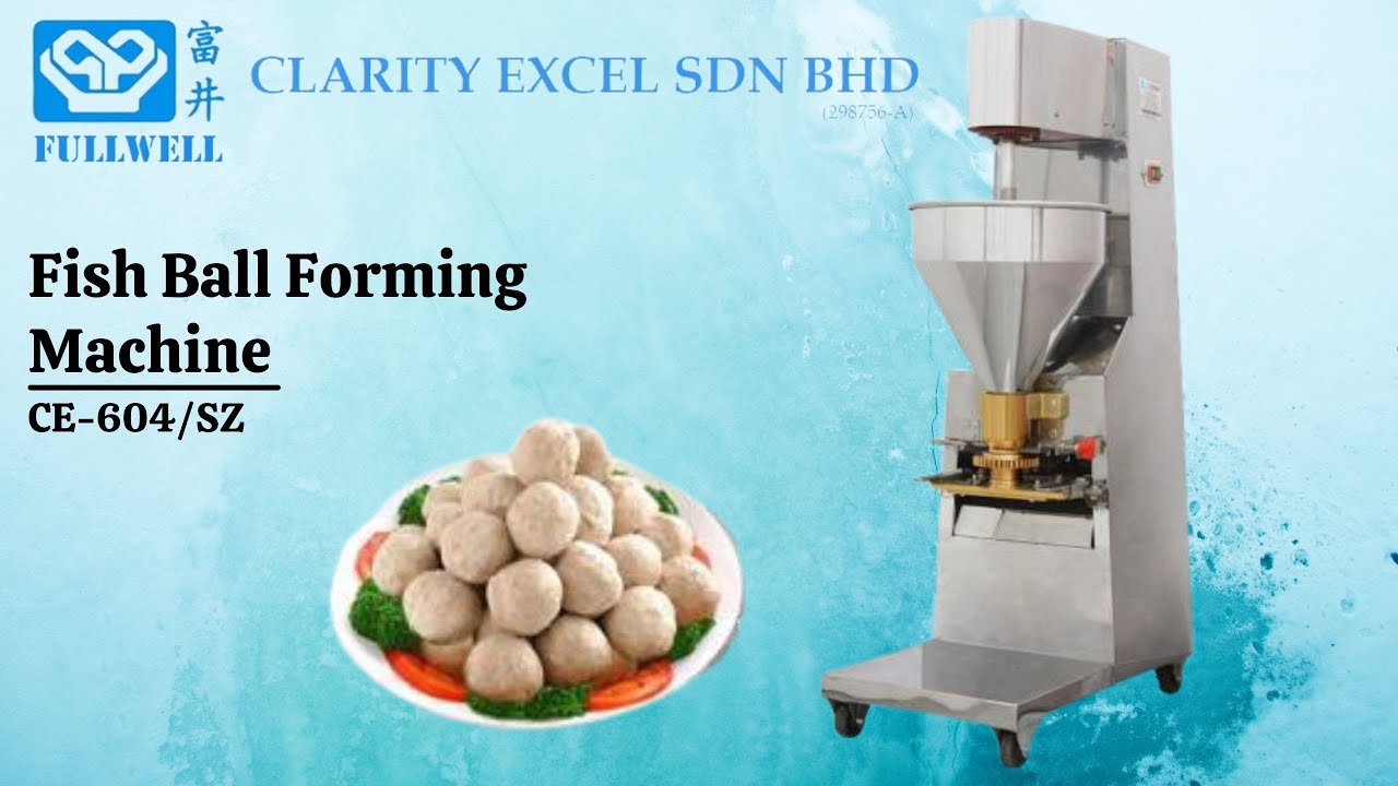 Fish Ball Forming Machine - YouTube