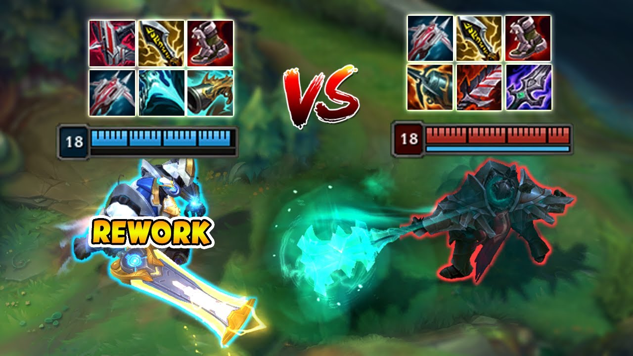 GAREN Rework vs MORDEKAISER Full Crit (League of Legends) - YouTube