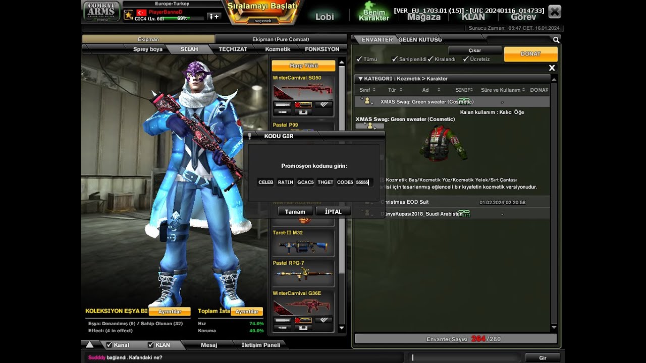 Combat Arms Classic NEW CODE 2024 HAPPY NEW YEAR NEW AND VETERAN ...