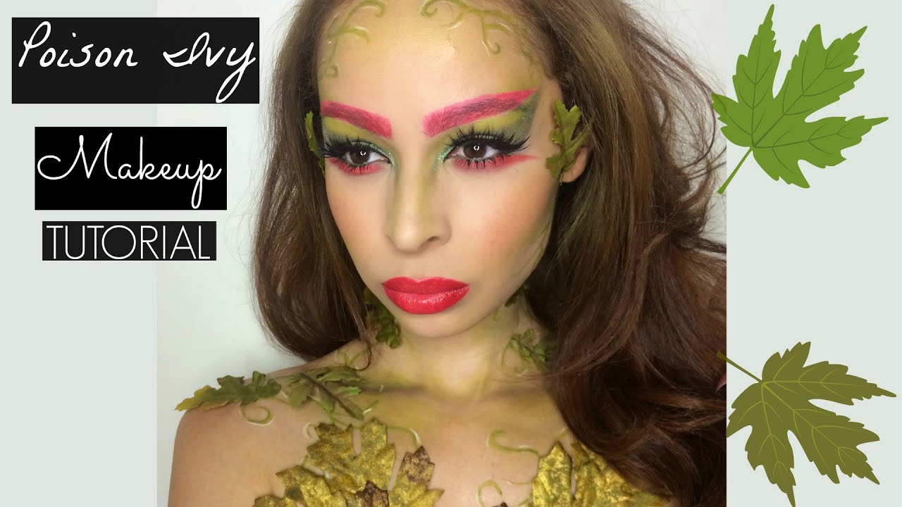 Poison Ivy Halloween Makeup Tutorial - YouTube