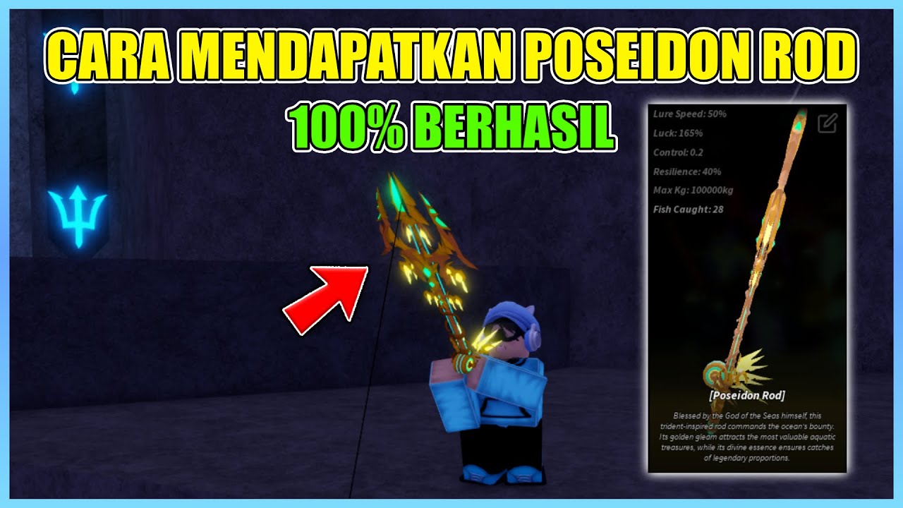 CARA MENDAPATKAN POSEIDON ROD DI FISCH 100% BERHASIL - Roblox Indonesia ...