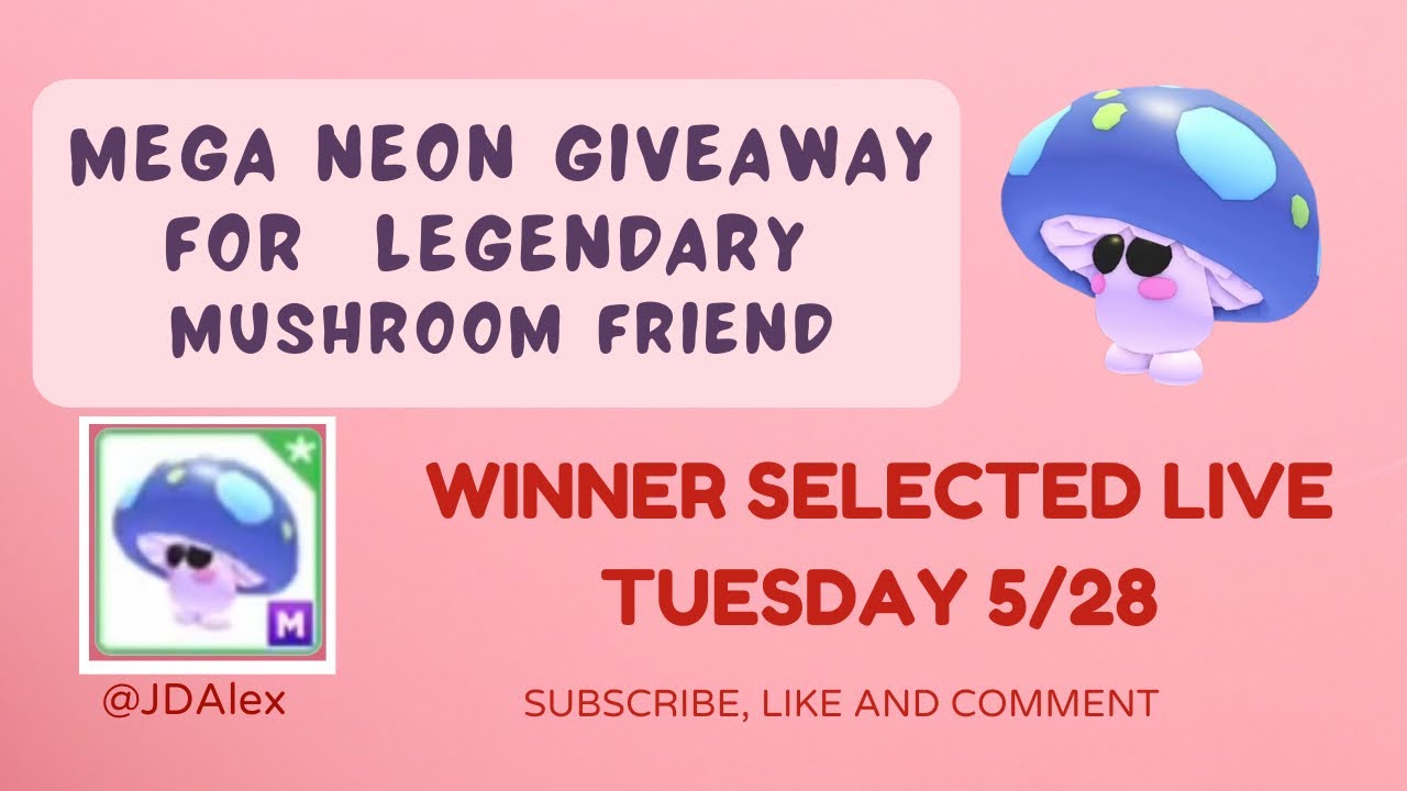 Making a MEGA NEON Legendary Mega Neon Mushroom Friend Pet in Roblox ...