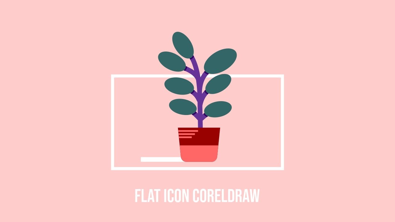 Flat Design Flower CorelDRAW - YouTube