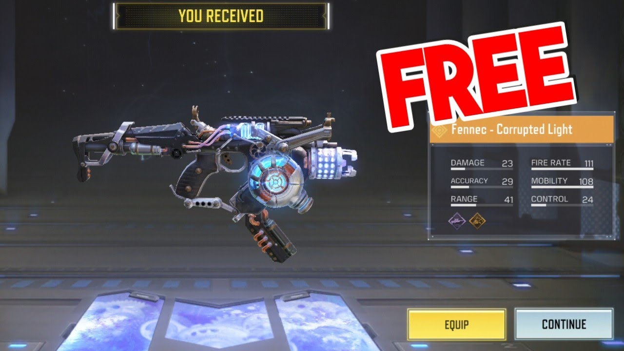 CLAIM FREE LEGENDARY FENNEC - CORRUPTED LIGHT IN COD MOBILE - YouTube