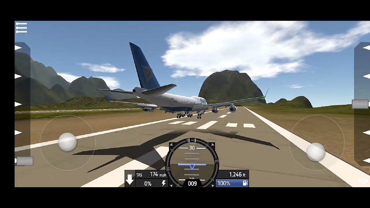 Ryanair boeing 747 landing in simpleplanes - YouTube
