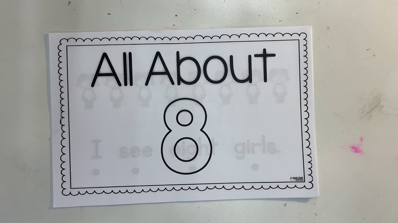 Number book- All About 8 - YouTube