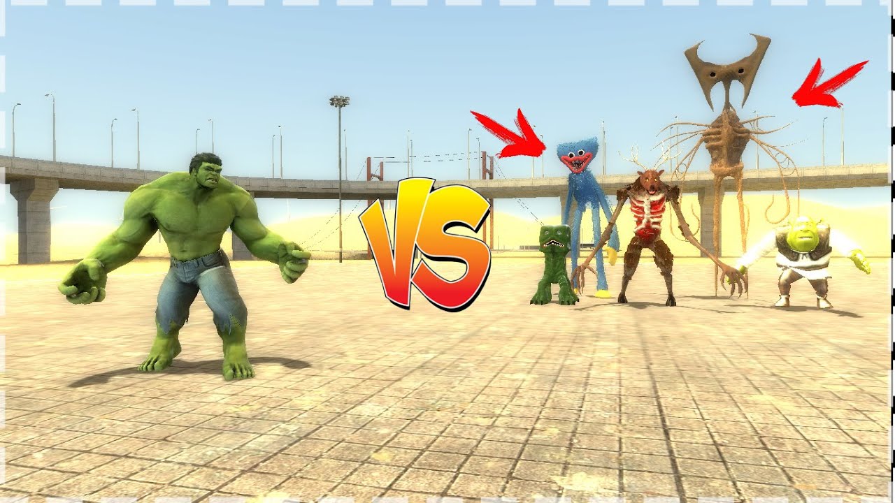 [Gmod] Hulk Vs Nextbots Кто Сильнее???? - YouTube