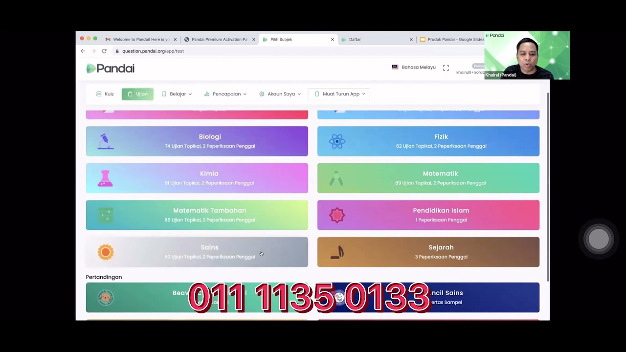 Cara nak log in PANDAI percuma - YouTube