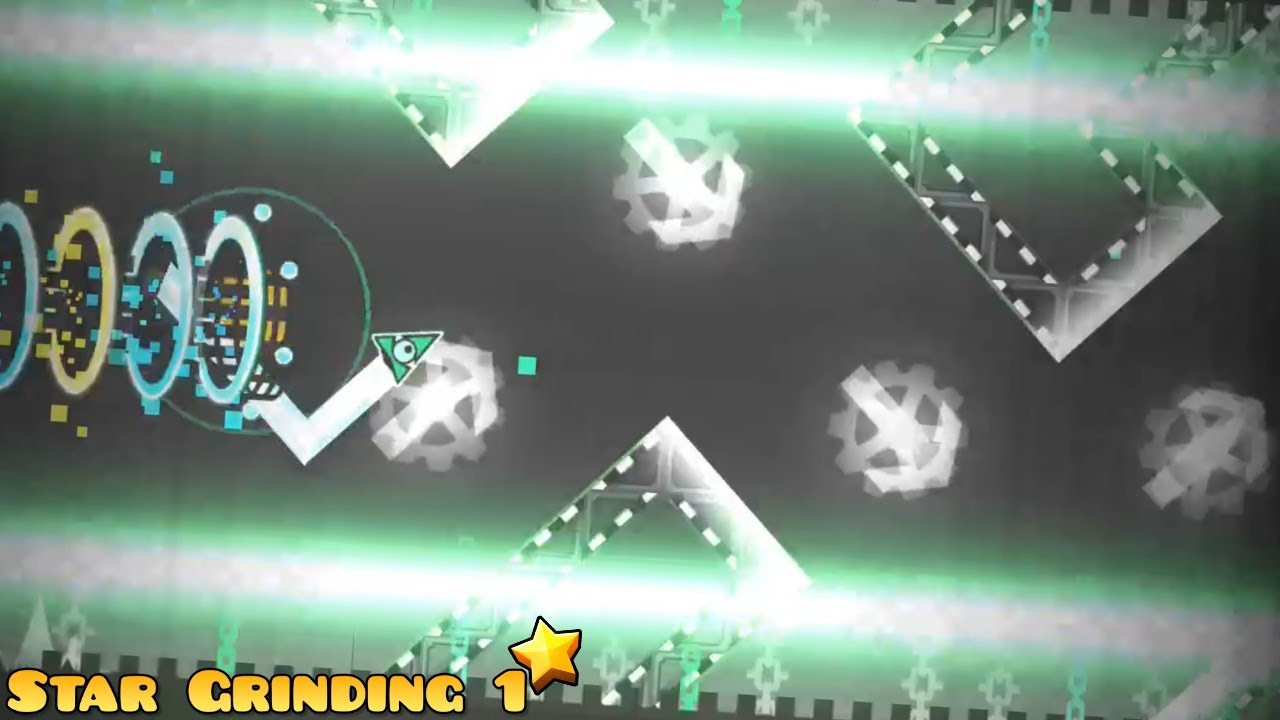 TOO BRIGHT | Geometry Dash Star Grinding - YouTube