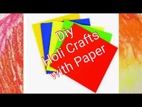 Diy Holi craft ideas / Holi craft ideas with paper / Holi craft ...