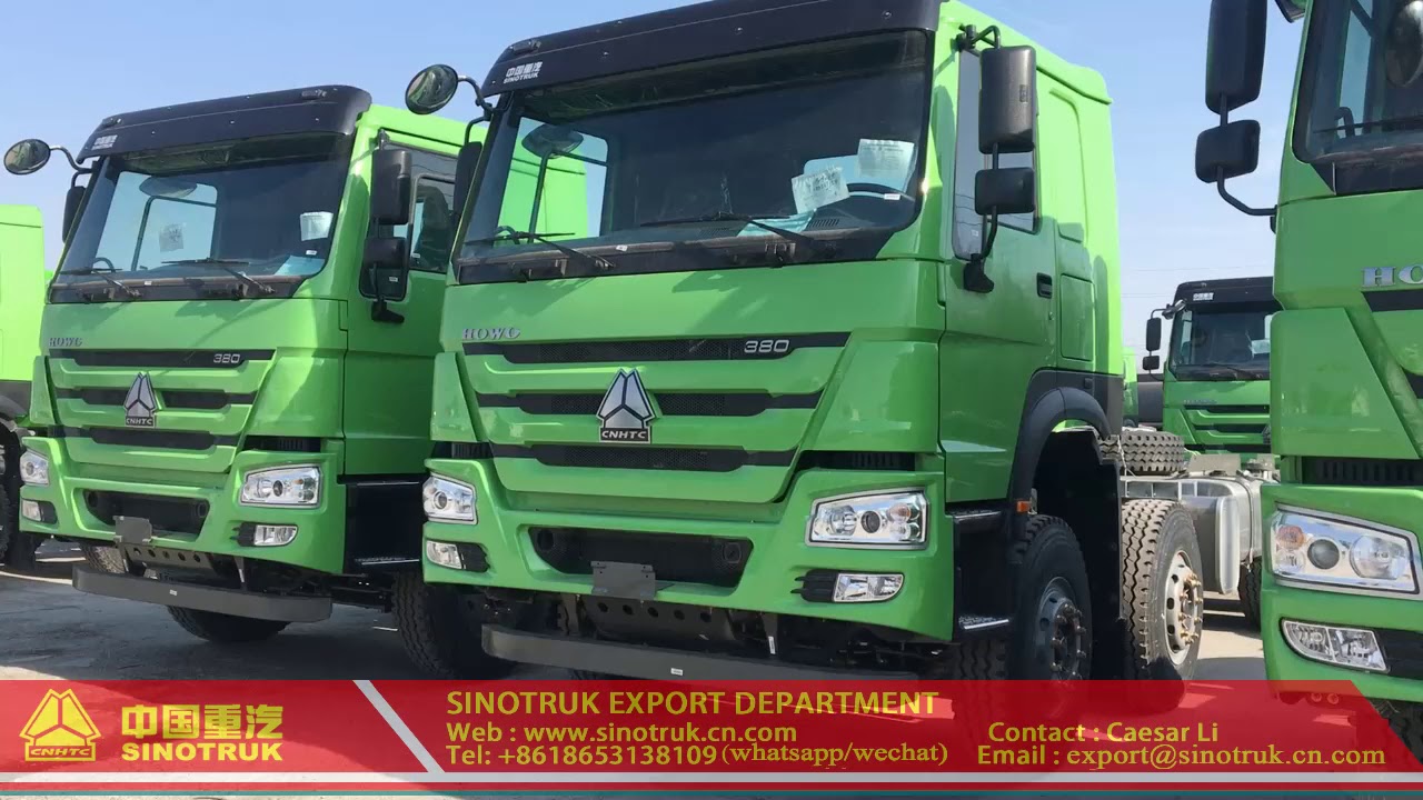HOWO 380 dump truck chassis,HOWO tipper chassis - YouTube