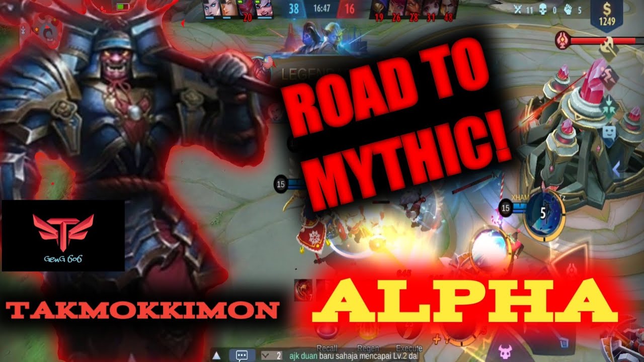 ALPHA SOLO RANK | ALPHA ROAD TO MYTHIC | ALPHA BEST BUILD AND EMBLEM ...