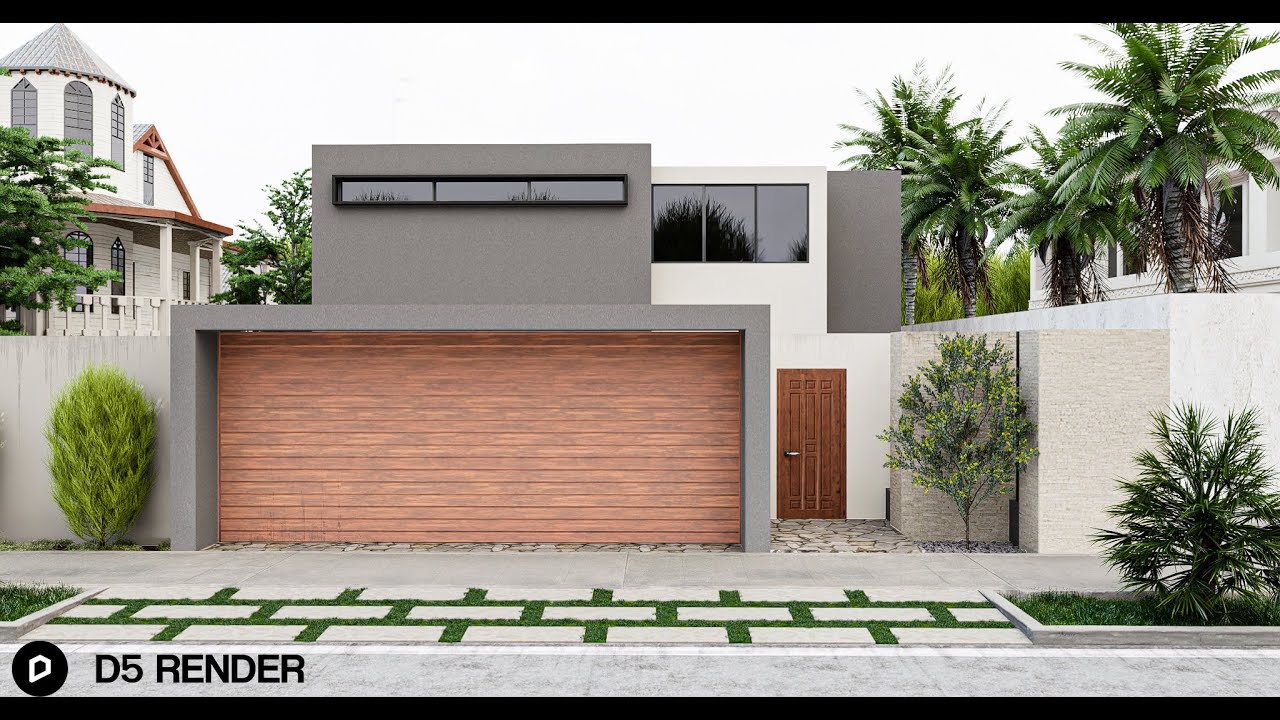 Recreando una escena exterior en D5 Render - YouTube