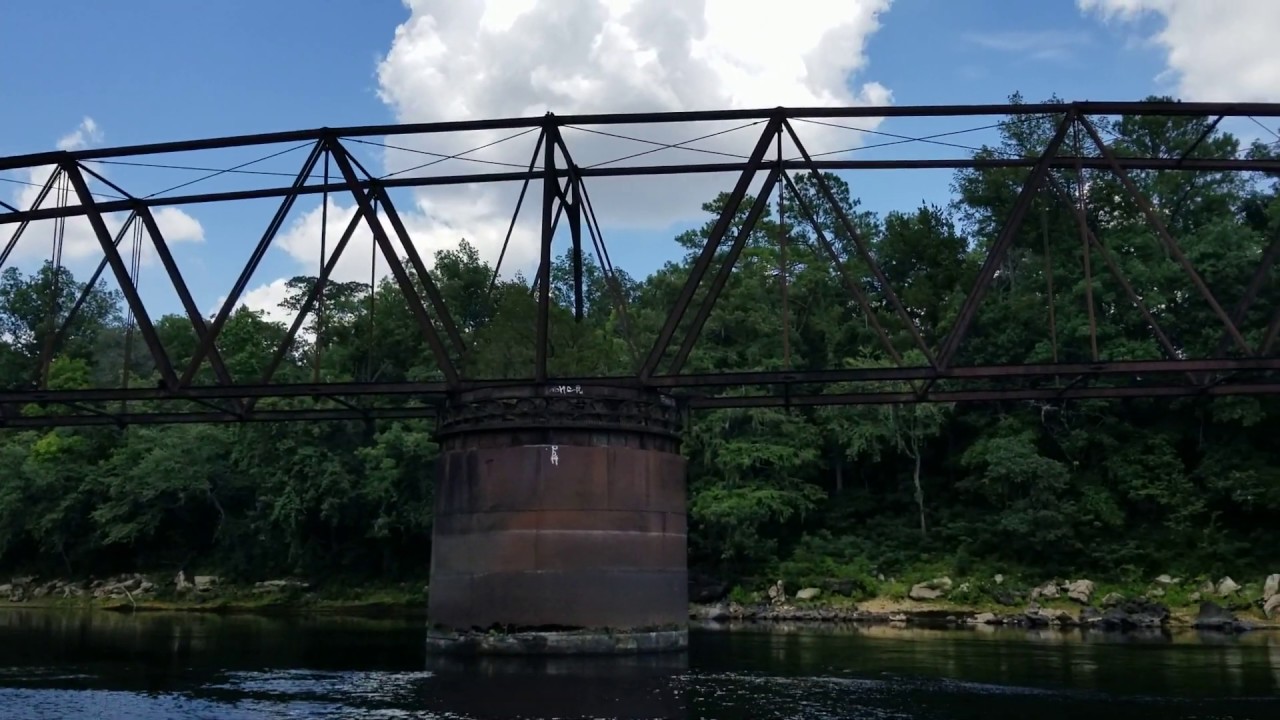 Historic Drew Bridge Suwannee River Swing Bridge 1899 - YouTube
