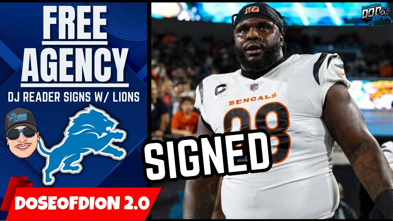 GOOD LUCK NFL... Lions SIGN BEAST DJ Reader: Lions Latest - YouTube