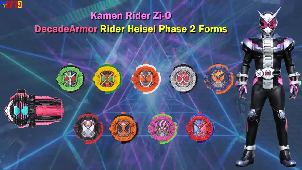 ZiO DecadeArmor Rider Heisei Phase 2 Forms (Fan Art). - YouTube