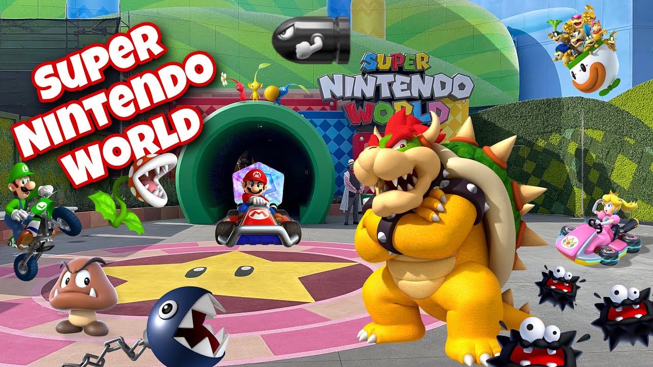 Super Nintendo World Tour! | Universal Studios Hollywood | Mini Games ...