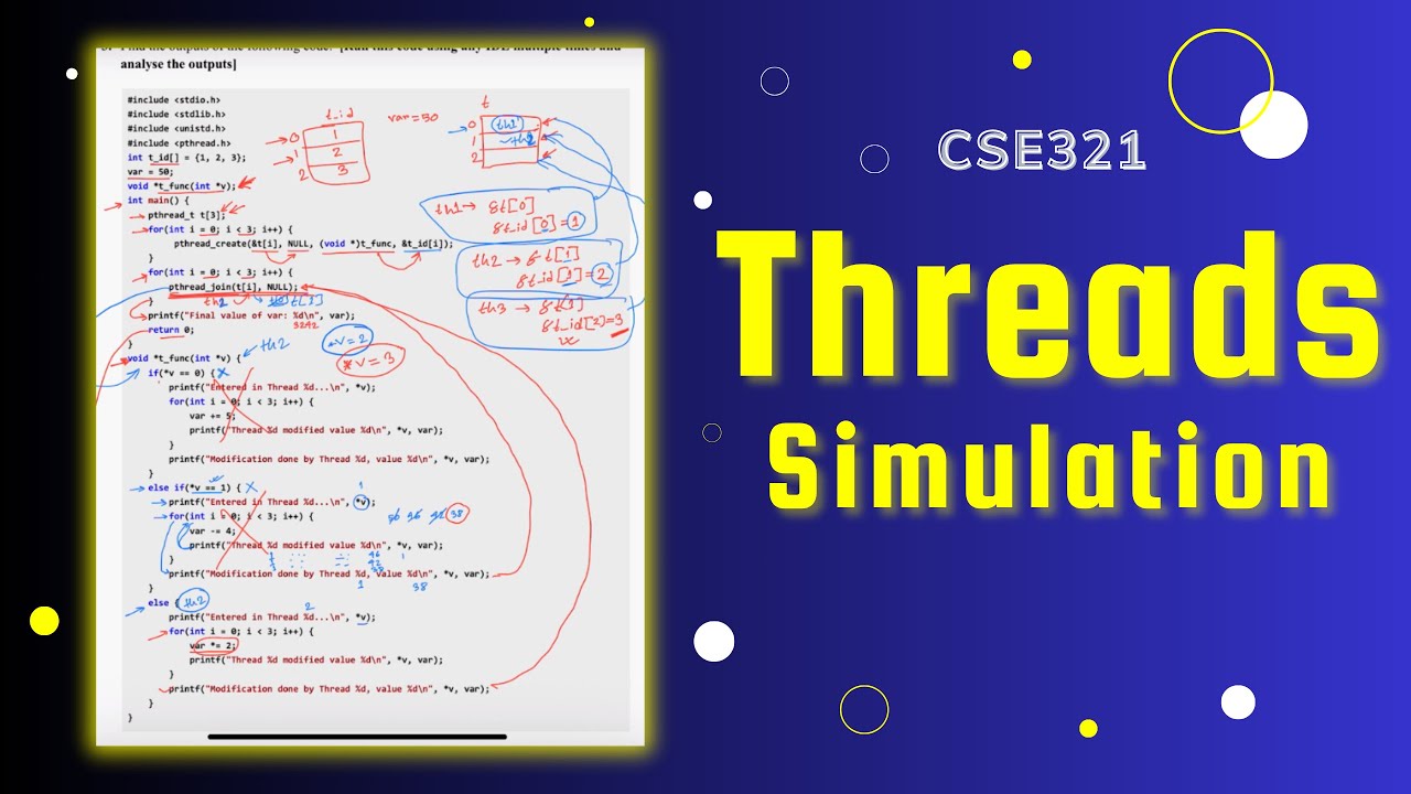 CSE321 Threads Simulation || OS || BRACU - YouTube