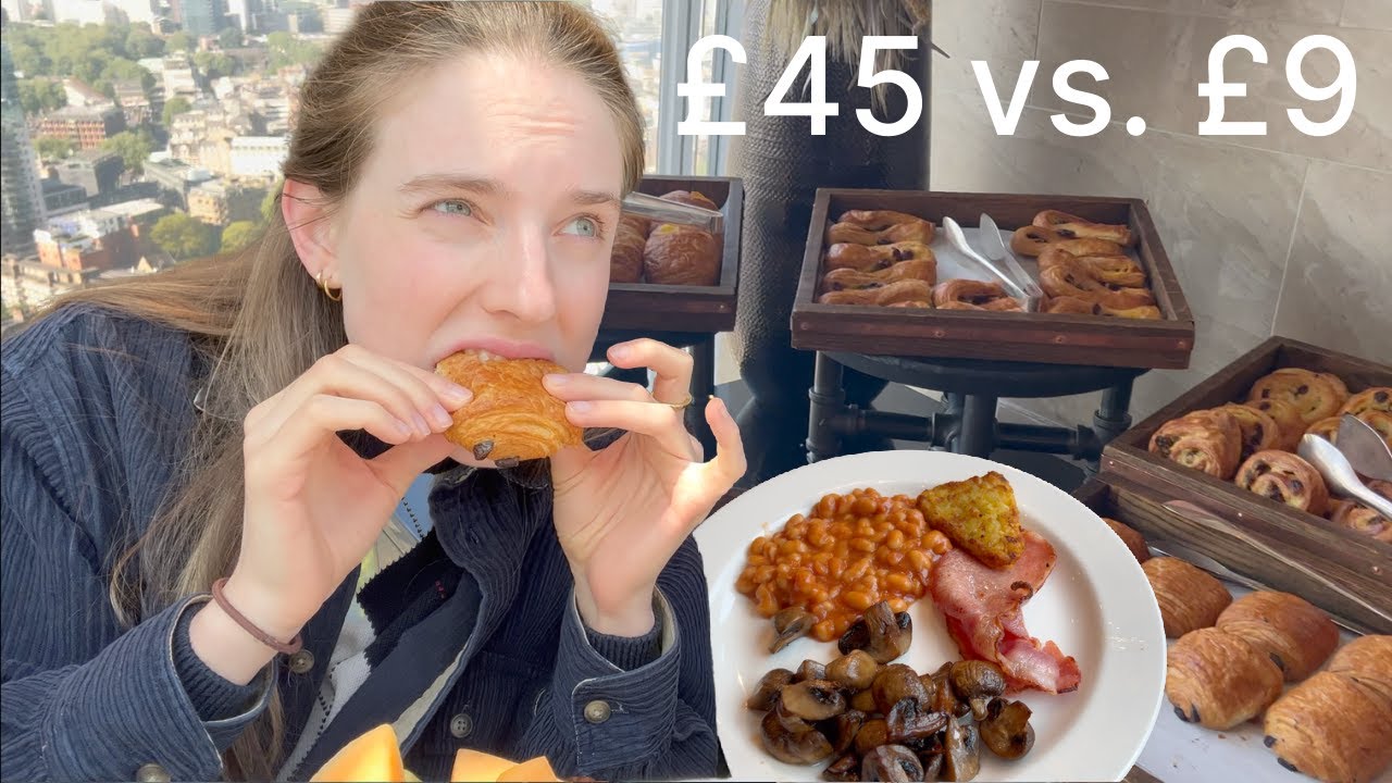 Most Expensive vs Cheapest breakfast buffet in London - YouTube