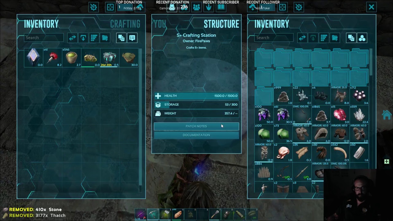 ARK Extinction - Element And Loot Drops - Taming A Titanboa for Kibble ...