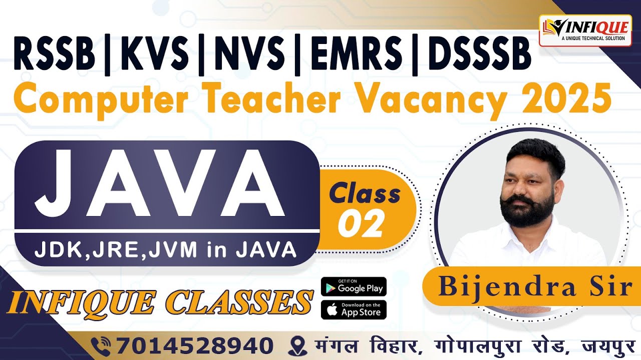 JAVA | CLASS - 02 | New Batch Computer Teacher 2025 | कंप्यूटर अनुदेशक ...