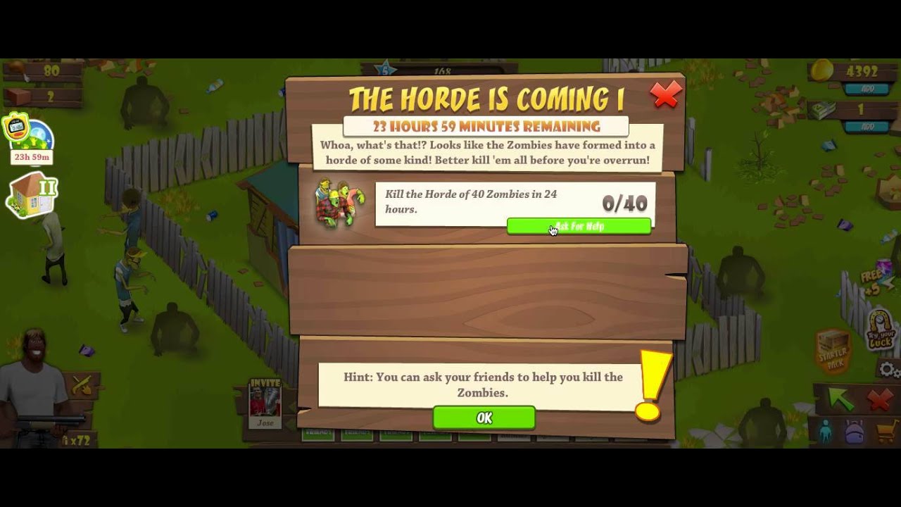 Zombie Lane Facebook Game Walkthough - YouTube