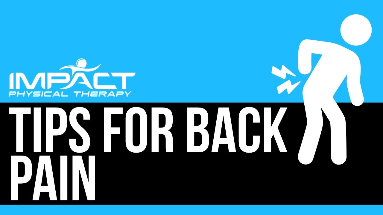 Tips for Back Pain - YouTube