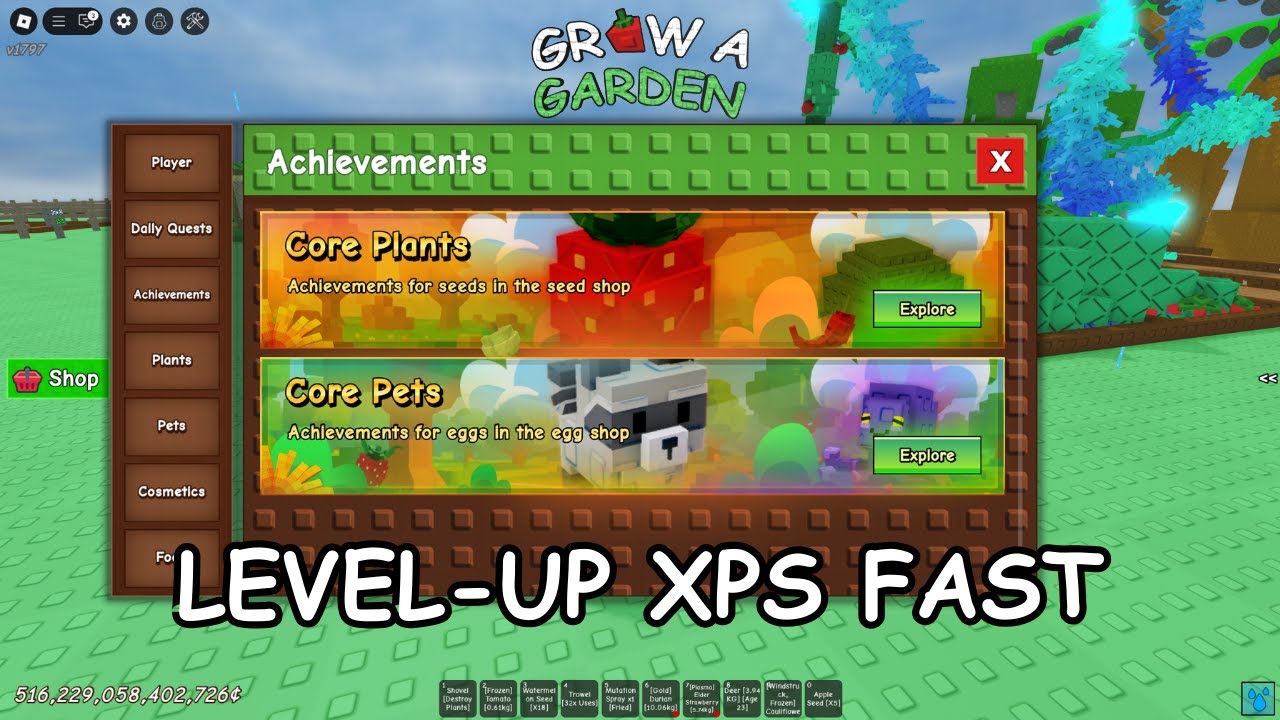 📈 Level Up QUICK! 🌟 Secret XP Farming Tricks in Grow a Garden 🌱🔥 - YouTube