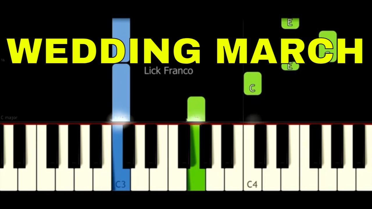 Wedding March - EASY Piano Tutorial - Wagner - YouTube