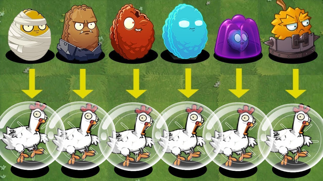 PvZ 2 Challenge - Every Plants Vs Hamster Ball Chicken Zombie - Who ...