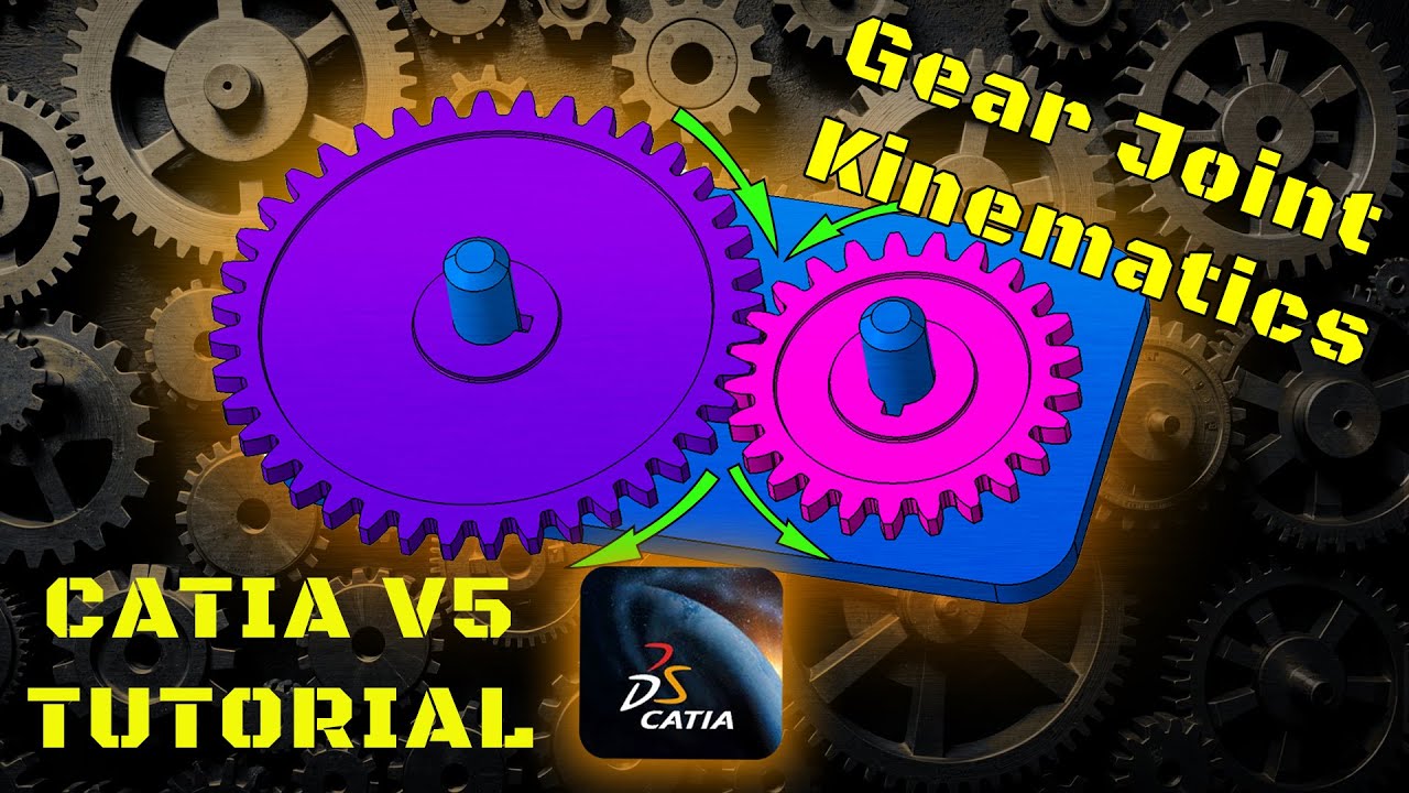 Catia V5 Tutorial - Gear Meshing Kinematics - YouTube