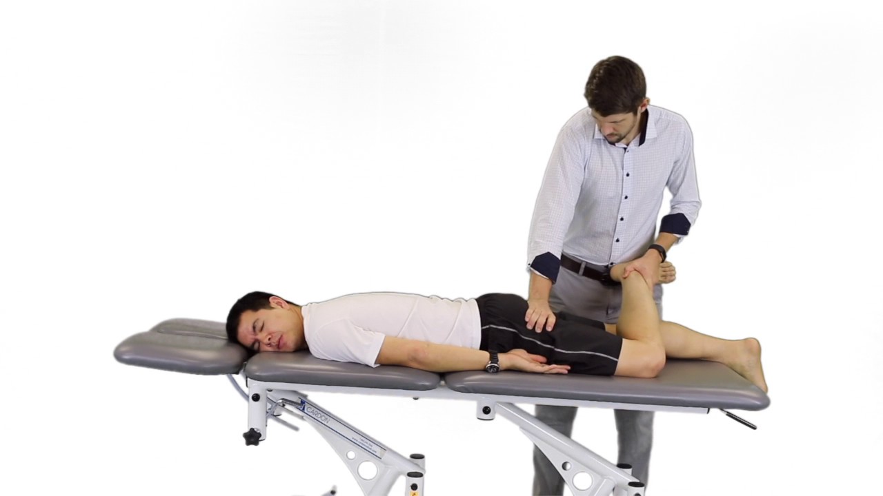 Hip prone FABER anterior glide - YouTube