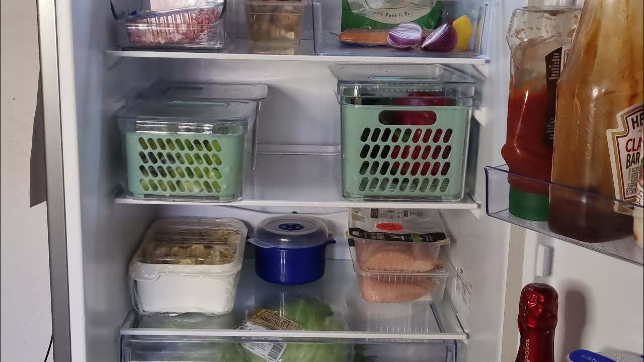 Mini Fridge clean and organisation - YouTube